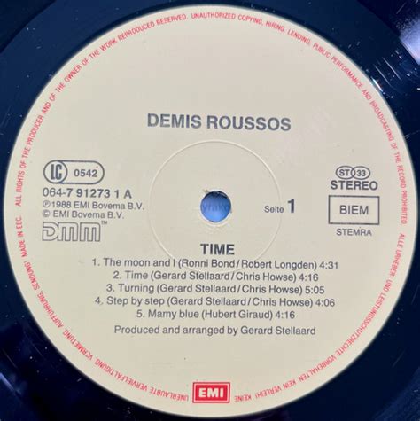 Demis Roussos Time Vinyl Pussycat Records