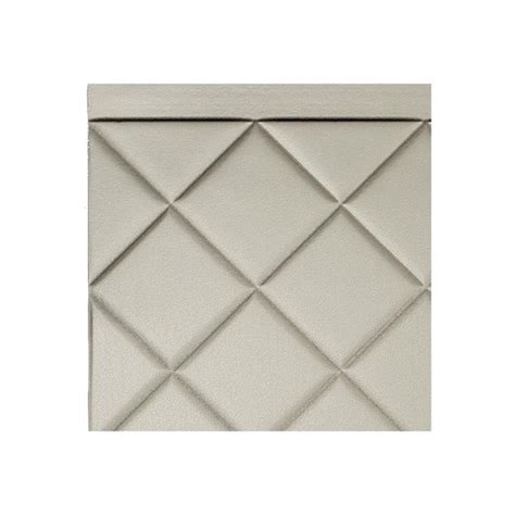 Fasade Sample 6 In X 6 In Plastic Brushed Nickel Backsplash Panels