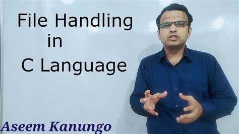 Data File Handling In C Language Youtube