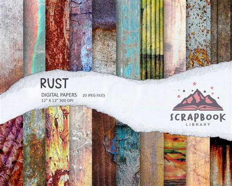 Digital Rust Paper Rust Paper Rust Backgrounds Stone Paper Rust Prints Rust Texture Rust