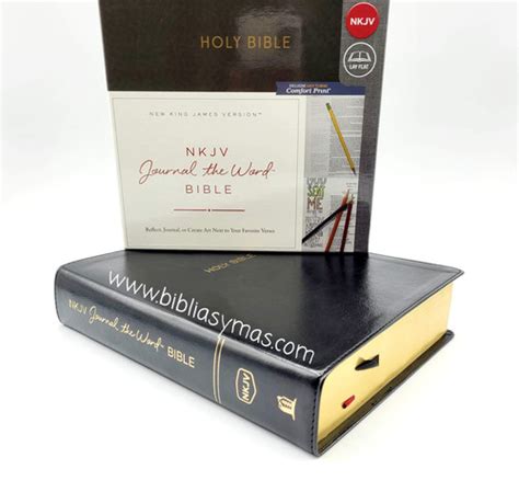 Nkjv Journal Bible Imitation Leather Black Lay Flat Mysite