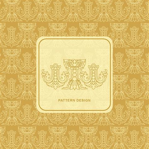 Premium Vector Myanmar Pattern Giant Flower