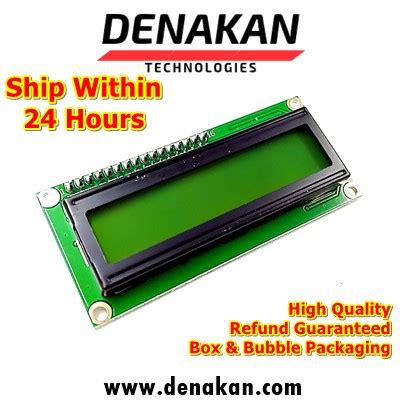 Yellow LCD 16x2 With I2C IIC Interface Shopee Malaysia