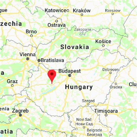 Location of Veszprém in a Central Eastern Europe perspective | Download ...