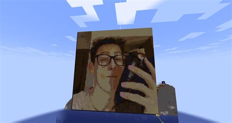 Pixel Art Of My Face In My Hardcore World Rminecraftpixelart