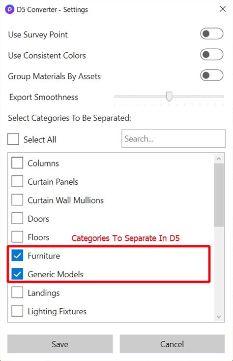 Workflow D5 Sync For Revit User Manual