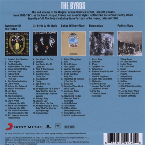 The Byrds Original Album Classics Cd Opus3a