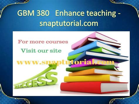 Ppt Gbm 380 Enhance Teaching Powerpoint