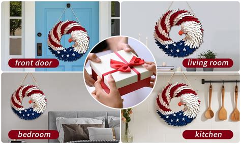 250th Memorial Eagle Wreath Independence Day Decorations