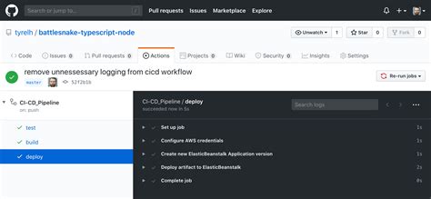Node CI/CD Pipeline using GitHub Actions & AWS Elastic Beanstalk
