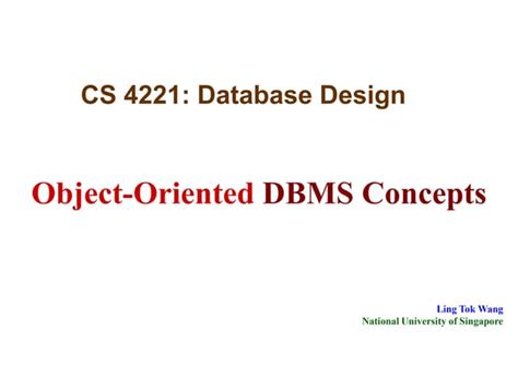 oodbms concepts national university of singapore pdf