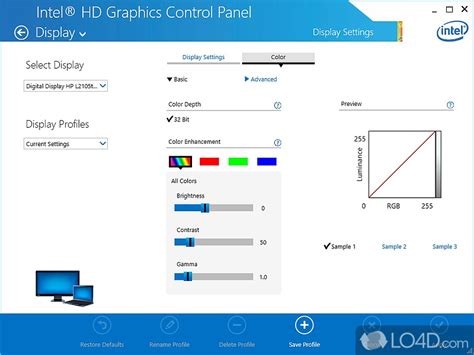 Intel HD Graphics Driver Screenshots