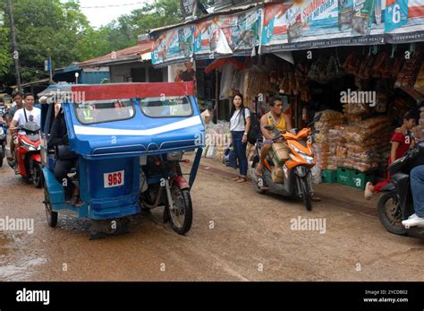 Tuk Tuks And Motorcycles Congest The Small Roads Of Coron Palawan