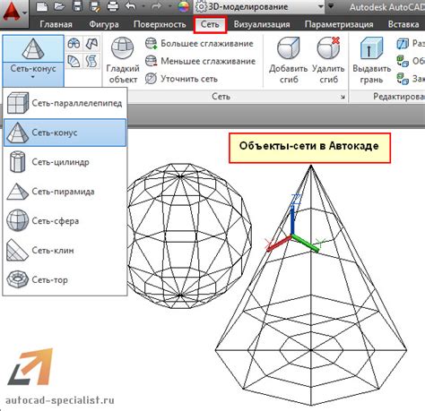 3d проектирование в Автокаде Типы объектов Autocad