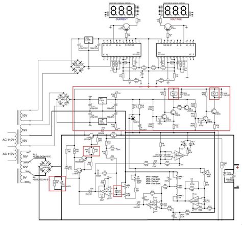 A Circuit Diagram For A Laboratory Power Supply