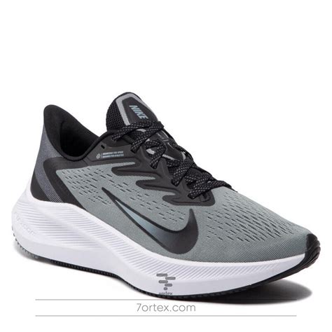 کتونی نایکی وینفلو7 مدل Nike Air Zoom Winflo 7 Grey - ورتکس