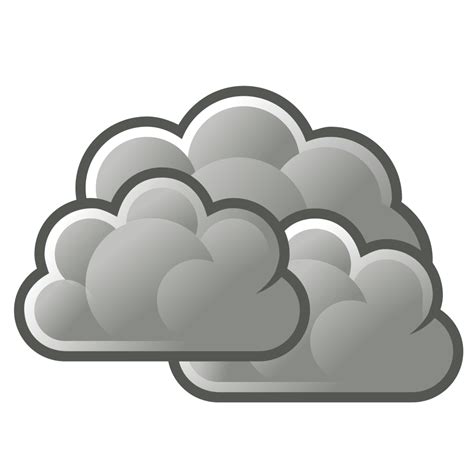 Cloudy Weather Symbol Clipart Best