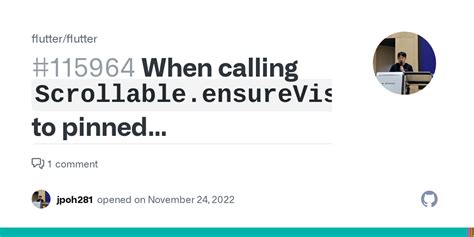 When Calling Scrollable EnsureVisible To Pinned SliverPersistentHeader The View Scrolls Too