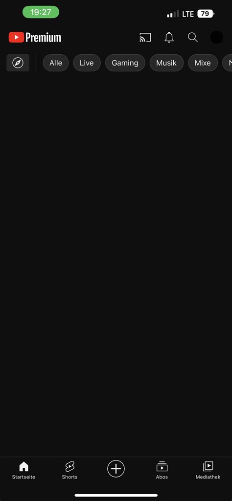 Youtube App Shows Blank Screen All Of A Sudden Everything Else Works But The Starting Page Is