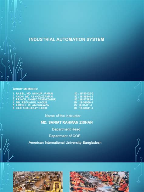 industrial automation system pdf automation programmable logic