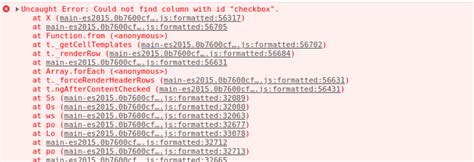 Ivy True Error MatRowDef MatColumnDef Issue Angular Components GitHub