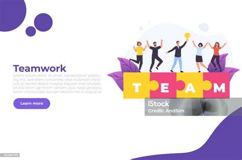 효과적인 시간 관리 사람들은 사업 계획을 완료했습니다 팀은 일러스트레이션 웹 페이지 템플릿을 완료 한 작업을 기뻐합니다 설문지에