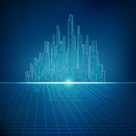 City Stock Vector Illustration Of Exterior High Angle 83308730