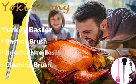 Turkey Baster For Cooking Hot Liquid Kitchen Stainless Steel Turkey