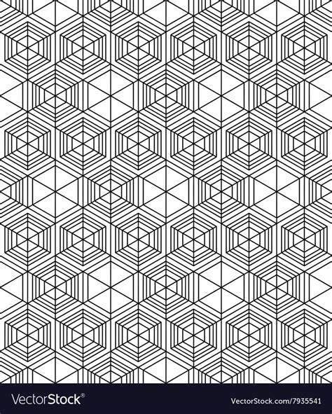 Monochrome Abstract Textured Geometric Seamless Vector Image