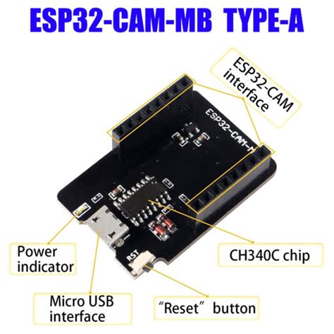 jual esp32 cam mb micro usb download module for esp32 cam development