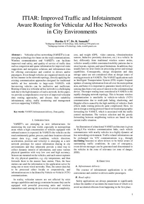 Pdf Itiar Improved Traffic And Infotainment Aware Routing For Vehicular Ad Hoc Networks In