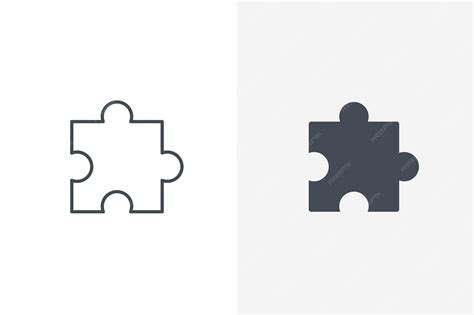 Premium Vector Piece Puzzle Icon Set Vector Piece Icon Bundle