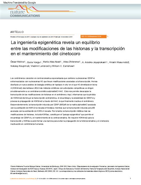 Ncomms 13334 Biologia Molecular Cromosoma Artificial Humano La