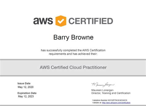 Aws Awscertification Certified Cloudcomputing Cloud Awstraining… Barry Browne