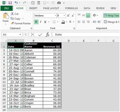 Filtering By The Date Field In Microsoft Excel