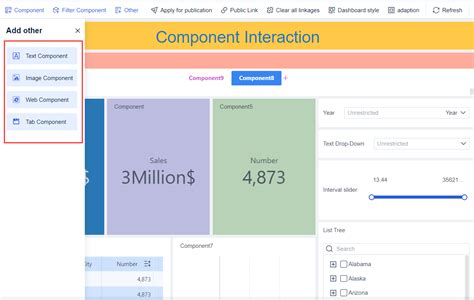 Introduction To Component Interactivity Finebi Help Document