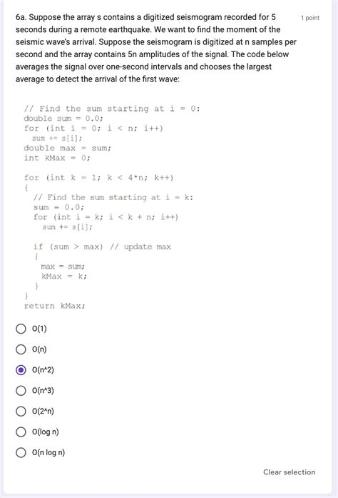 Solved 6a Suppose The Array S Contains A Digitized