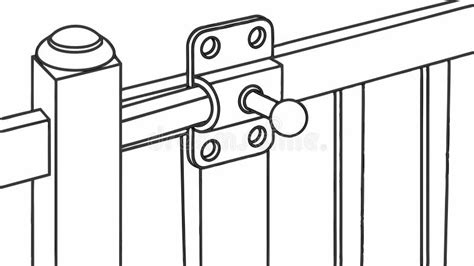 Fence Post Railing Boundary Security Outdoor Vector Design Generative Ai Stock Vector