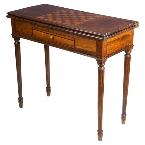 Period Georgian Mahogany Card Chess Table Console For Sale At 1stdibs
