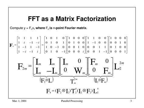 ppt parallel processing cs 730 lecture 9 distributed memory ffts
