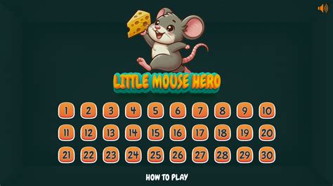 little mouse hero html5 construct 3 puzzle game by actionstk