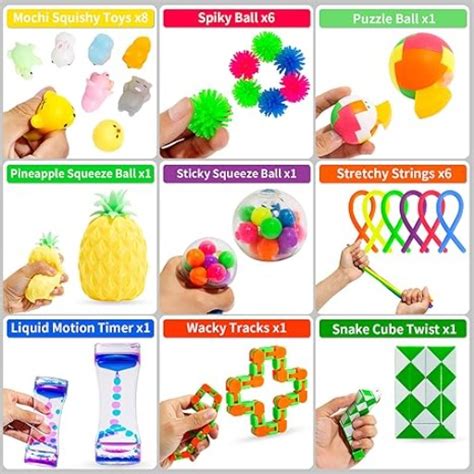 Kit 100 Juguetes De Estimulación Sensorial Para Autismo Y Tdah Asistronic