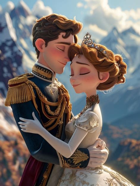 Free Photo 3d Cartoon Princess And Prince