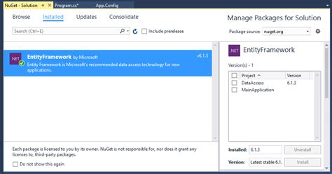 Jan David Narkiewicz Developer C Entity Framework 6 Project And Connection String Management