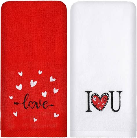 Cute Valentine Towels Valentines Day Kitchen Towel Happy Valentines