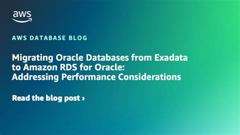 Rodrigo Prado On Linkedin Migrating Oracle Databases From Exadata To Amazon Rds For Oracle