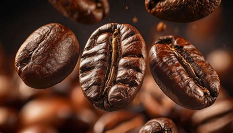 Close Up Photography Of Roasted Coffee Beans On Gray Background Mockup Playground