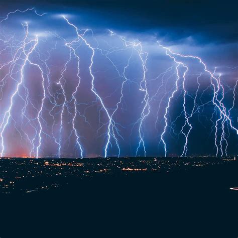 Blue Lightning Storms