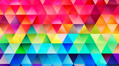 Triangular Pattern Vector Hd Png Images Colorful Triangular Pattern Background Cube Cube