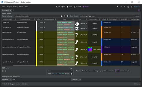 Edit Resources As Table Godot Asset Library